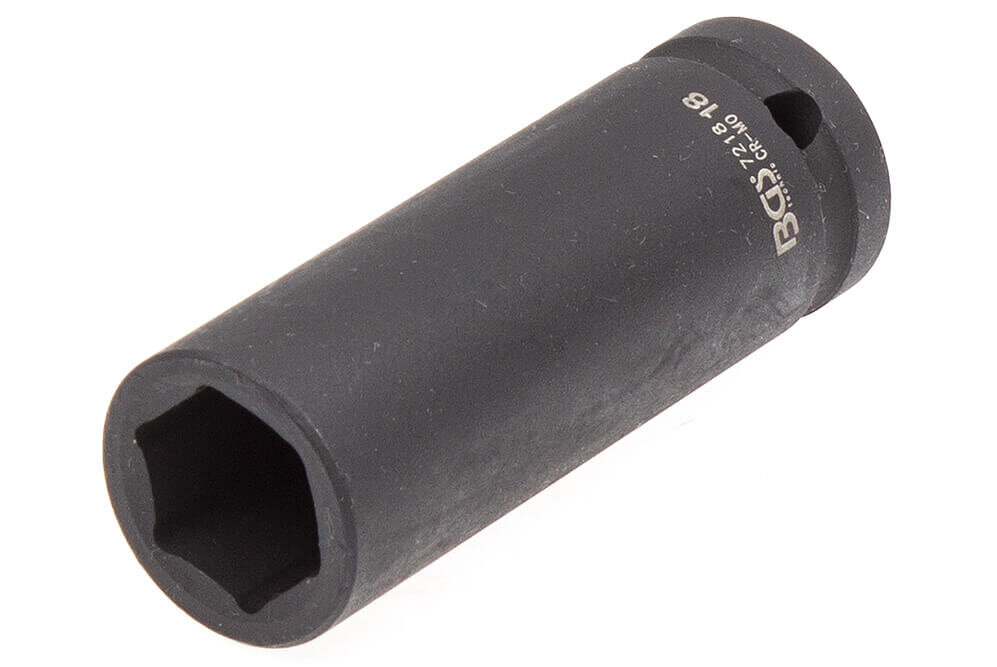 BGS 7217 Schlagschrauber-Nuss | Sechskant | lang | 1/2" | SW 17 mm, 7,95